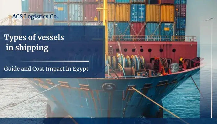 Types of vessels in shipping Guide and Cost Impact in Egypt